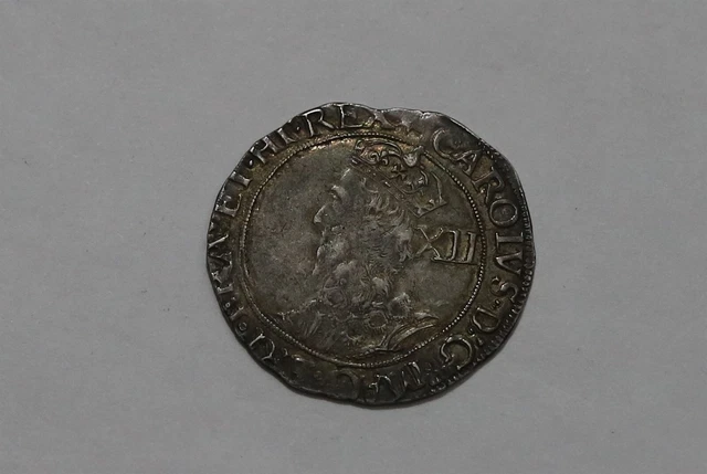 🧭 🇬🇧 UK Gb Rare Shilling Charles I Type 4.4 Sixth Strike Grp. F S. 2799 ...