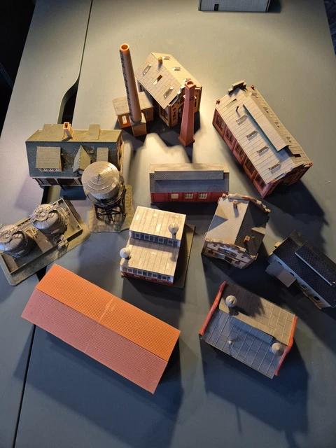 X2. VARIOUS N Gauge Station Buildings, houses etc plastic built. £27.42 ...