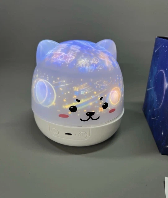 CORDLESS NIGHT LIGHT Rotating Starry Sky Projector Portable Lamp ...