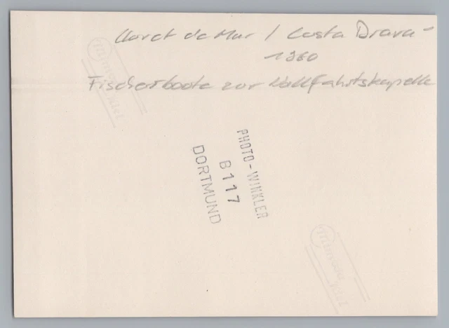 LLORET DE MAR Costa Brava Spanien 1960 - Fischerboote Wallfahrtskapelle ...