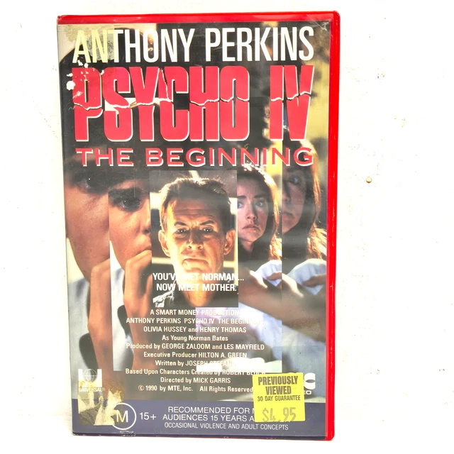 PSYCHO IV THE Beginning - Big Box VHS Tape Ex Rental $42.50 - PicClick AU