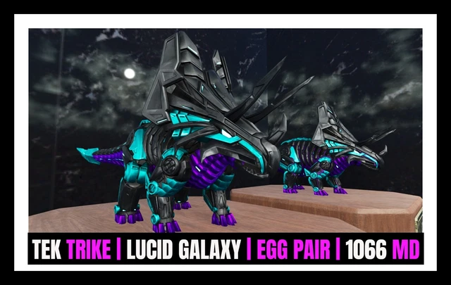 ARK SURVIVAL ASCENDED PvE TEK TRIKE EGG PAIR LUCID GALAXY TOP PC/XBOX ...