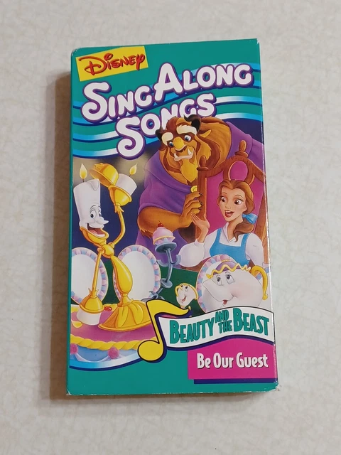DISNEY SING ALONG Songs VHS Tape Be Our Guest Beauty And The Beast $28. ...