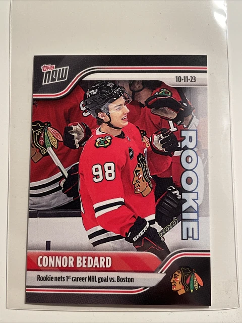 RARE COLLECTIBLE! CONNOR Bedard RC - 2023-24 NHL TOPPS NOW Sticker- 1st ...