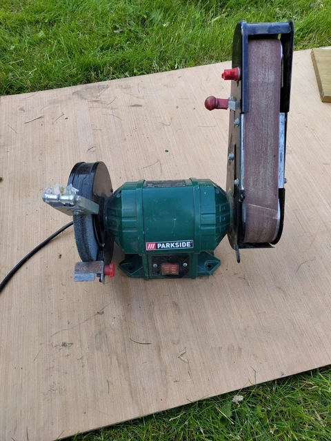 PARKSIDE 240W 2IN1 Bench Grinder With Belt Sander Metal Wood Plastic £ ...