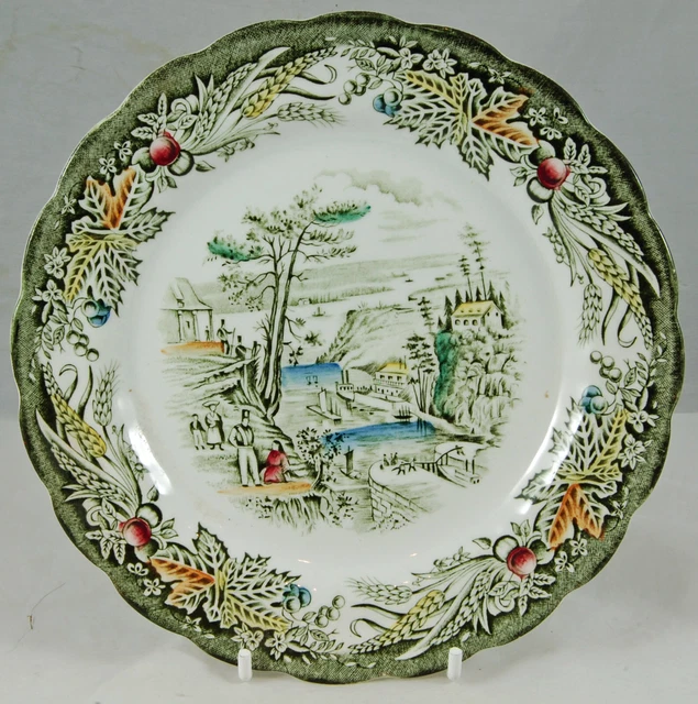 VINTAGE RIDGWAY 'HERITAGE' Staffordshire Plate - The Rideau Canal ...