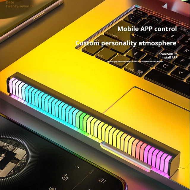 LED LIGHT BARS Rgb Pickup with Voice Control Music Sync for Car Ambient ...