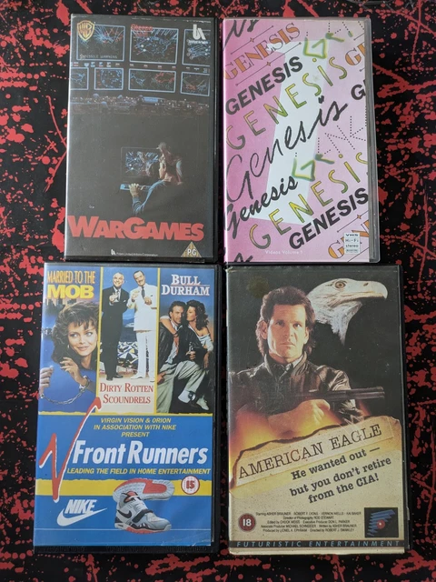 VHS BUNDLE WAR Games Genesis American Eagle (Ex Rental) Front Runners ...