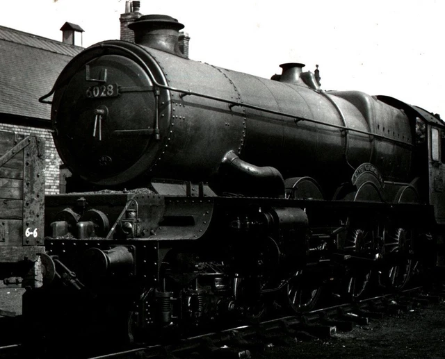 KING GEORGE VI 6028 train steam locomotive photograph vintage railway ...