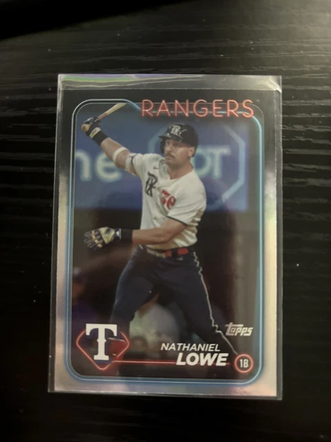 NATHANIEL LOWE 2024 Topps Series 1 Lamina arcobaleno parallela #174 ...