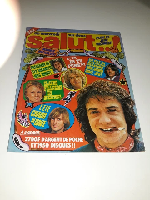 Magazine Salut Sardou Claude Francois Ringo Abba Voulzy Souchon N°21