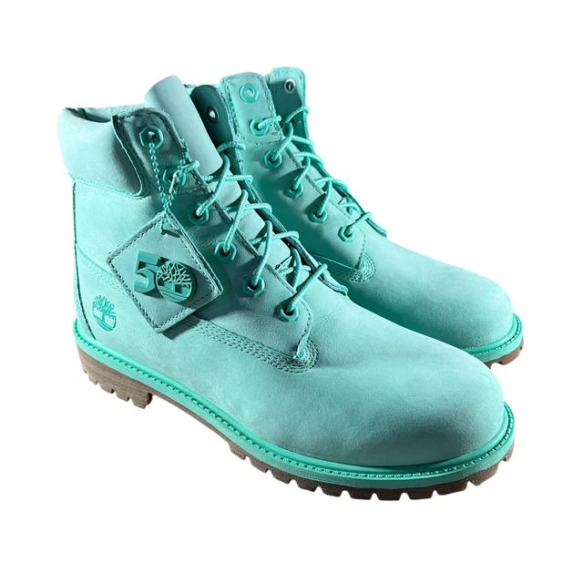 TIMBERLAND 50TH ANNIVERSARY Premium 6-Inch Boots Green Waterproof Men’s ...