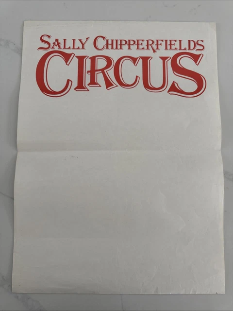 SALLY CHIPPERFIELDS CIRCUS Poster Rare 1980 £31.92 - PicClick UK