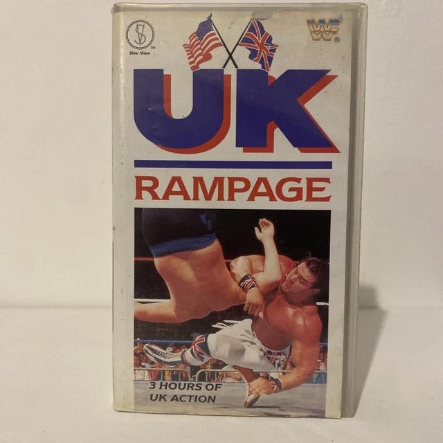 WWF UK RAMPAGE 1991 WRESTLING VIDEO PAL VHS TAPE WWE HULK HOGAN WCW ...