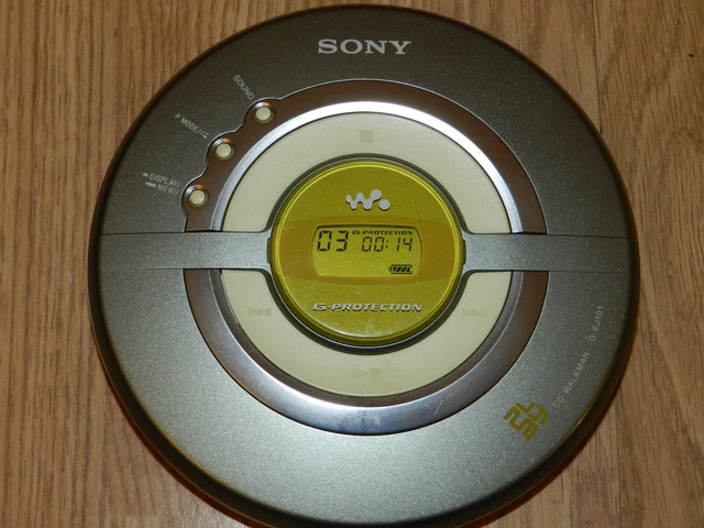 VINTAGE SONY D-EJ101 Discman CD CDR/RW Personal Walkman Compact Disc CD ...