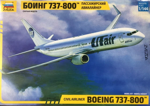 ZVEZDA 1/144 SCALE Model kit Boeing 737-800 Civil Airliner 7019 $45.00 ...