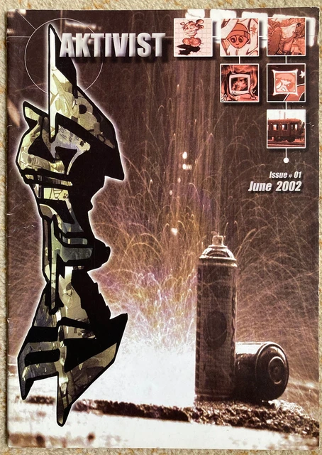 AKTIVIST, ISSUE 1, June 2002, Graffiti Magazine, Belgium, trains ...