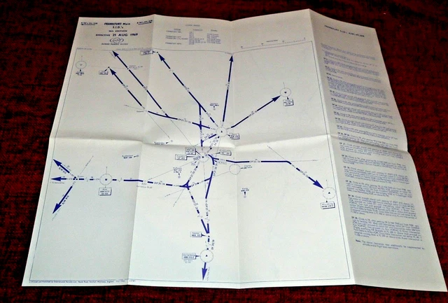 VINTAGE AERAD FLIGHT GUIDE - FRANKFURT Main S.I.D's - EXCELLENT £3.99 ...