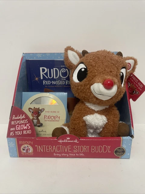 HALLMARK RUDOLPH THE Red Nosed Reindeer Read Along Interactive Story ...