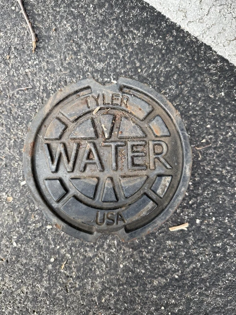TYLER USA CAST Iron Water Meter Cap Box Cover Lid Round Metal New $126. ...