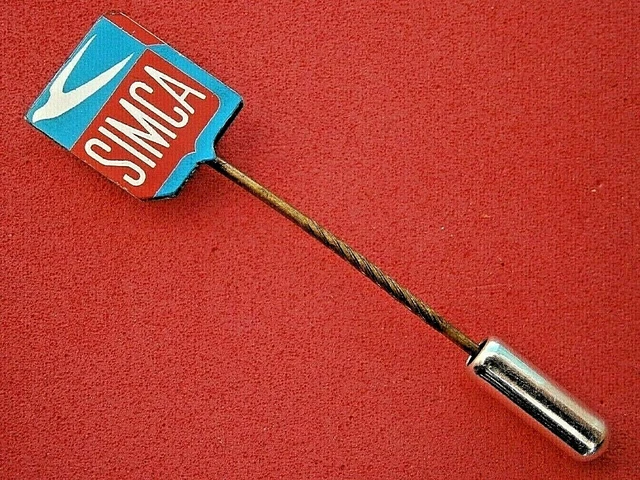K916* VINTAGE SIMCA Motor Car Van Transport Logo tie lapel pin ...