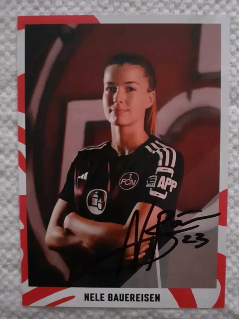AUTOGRAMMKARTE NELE BAUEREISEN 1. FC Nürnberg Saison 2023/2024 Fussball Damen 1. EUR 1,00 ...