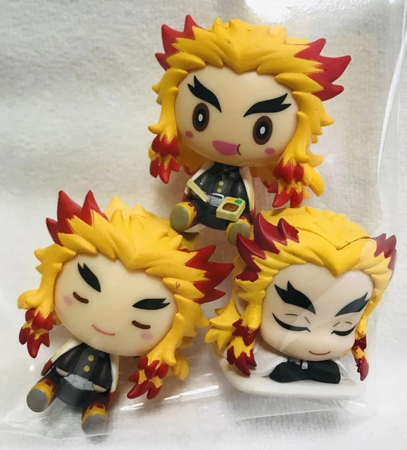 DEMON SLAYER KIMETSU No Yaiba Mini Figure lot of 3 Rengoku Onemutan $70 ...