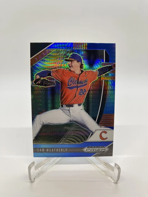SAM WEATHERLY 2020 Panini Prizm Baseball Draft Picks Blue Pulsar ...
