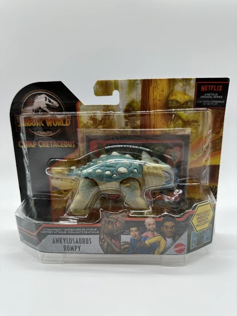 JURASSIC WORLD ANKYLOSAURUS Bumpy Camp Cretaceous Attack Pack Dinosaur ...