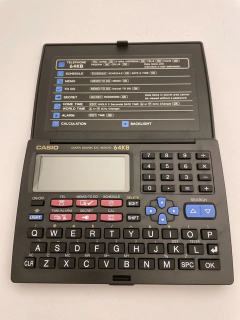 CASIO DATA BANK DC-8500 64KB PDA Electronic PC Personal Organizer ...