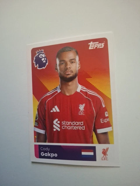 TOPPS PREMIER LEAGUE 2026 Sticker Cody Gakpo No 336 Mint £1.44 ...