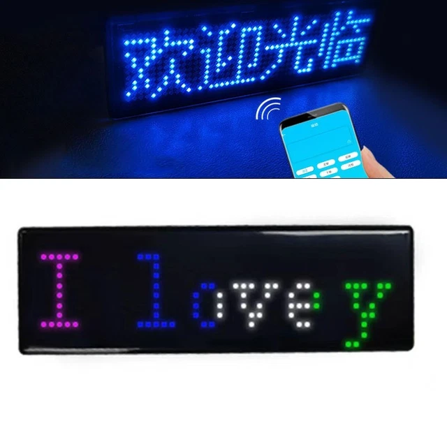 LIGHTWEIGHT RECHARGEABLE DIGITAL Name Tag Ideal for Promotions and ...