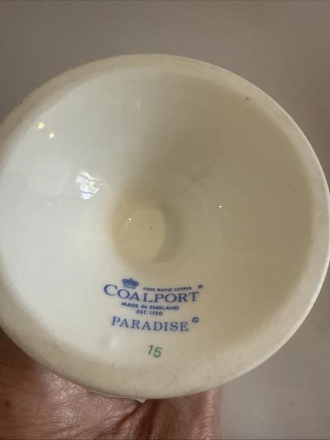 VINTAGE 1980S COALPORT 17cm 'Paradise' Trumpet Vase - Birds Of Paradise ...