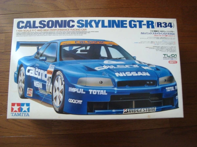 TAMIYA TAMIYA 1/10 Electric RC 4WD CALSONIC SKYLINE GT-R (R34) TL-01 ...