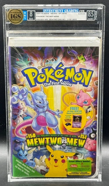 POKEMON THE FIRST Movie VHS Tape Clamshell W/ Promo Card New Sealed IGS ...