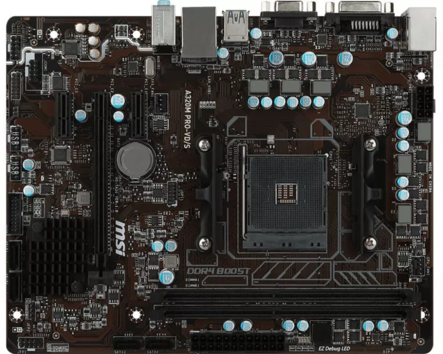 MSI A320M PRO-VD/S Motherboard AMD A320 AM4 DDR4 M-ATX USB2.0 USB3.1 ...