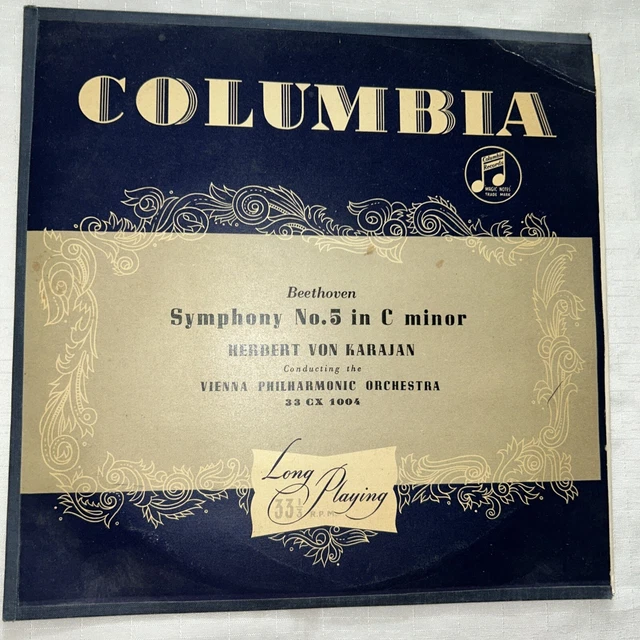 BEETHOVEN SYMPHONY NO 5 Von Karajan 1945 vinyl record Columbia. VGC. EUR 6,10 - PicClick FR