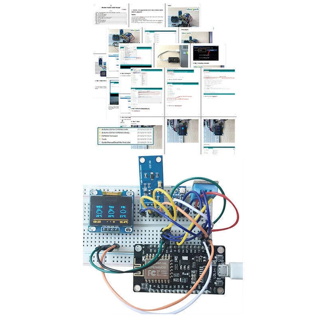 Arduino Set Esp8266 Weather Station For Arduino Ide Iot Starter English Tuty £1559 Picclick Uk
