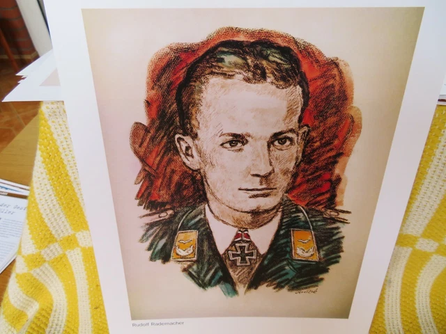 RUDOLF RADEMACHER ME 262 Pilot Ri. Träger Jagdgeschwader 7 Wehrmacht ...