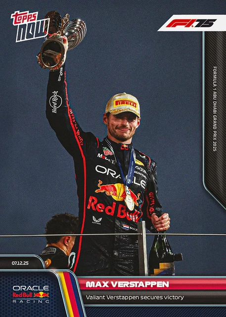 TOPPS NOW FORMULA 1 2025 - Card 088 - Max Verstappen - Oracle Red Bull ...