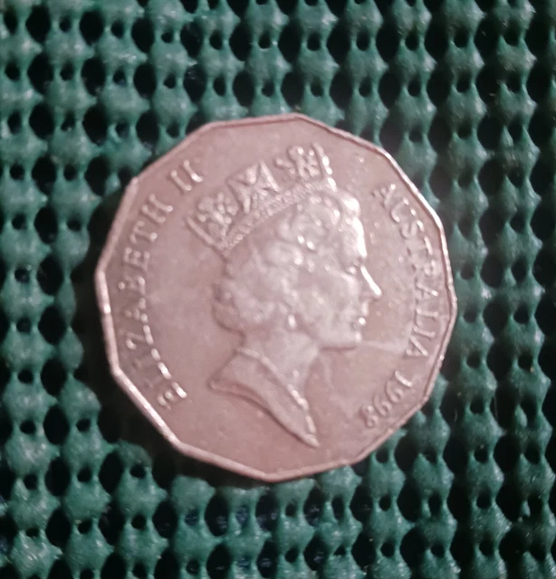 RARE 1998 AUSTRALIAN Fifty 50 Cent Coin - Low Mintage Australian Coin £ ...