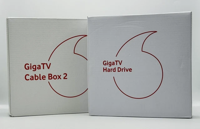 VODAFONE GIGA TV Cable Box 2 + Giga TV Hard Drive GIGATV 1TB Festplatte ...