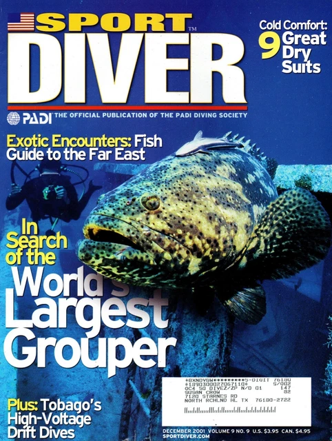 SPORT DIVER MAGAZINE November December Tobago Goliath Fish Ice Diving ...