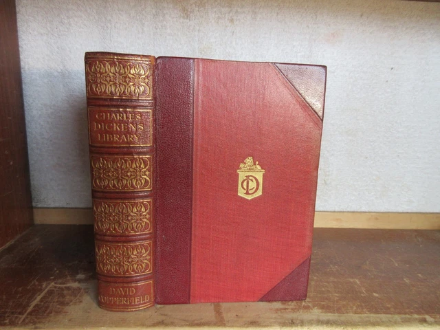 OLD DAVID COPPERFIELD Leather Book CHARLES DICKENS ANTIQUE VICTORIAN ...