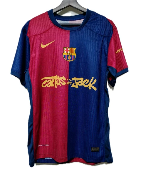 BARCELONA X TRAVIS Scott Lamine Yamal, Raphinha Home Football Jersey ...