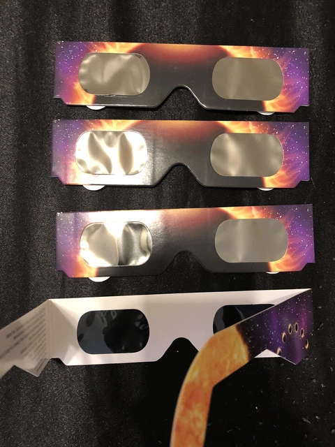 SOLAR ECLIPSE GLASSES 2024 CE ISO Certified Safe Viewing Glasses 4 ...