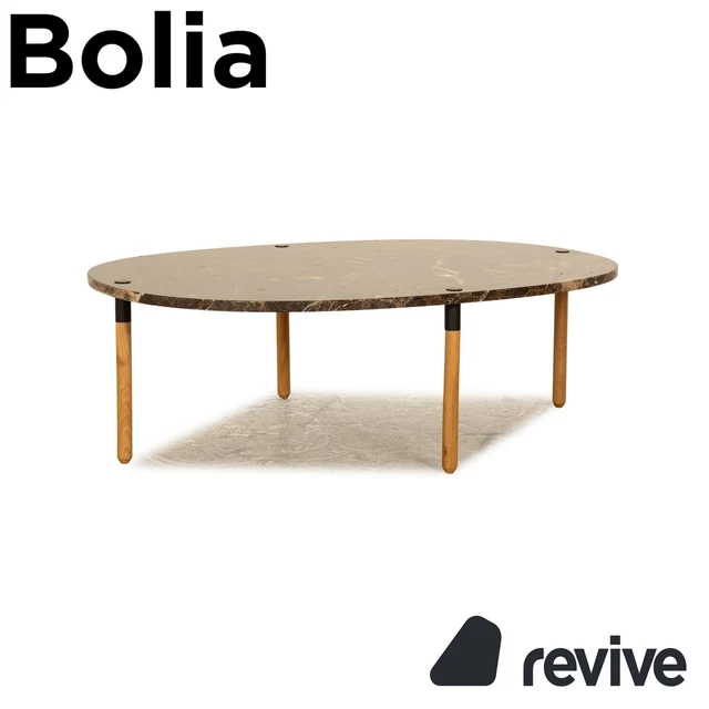 BOLIA TUK MARBLE Coffee Table Dark Brown Large £498.37 - PicClick UK