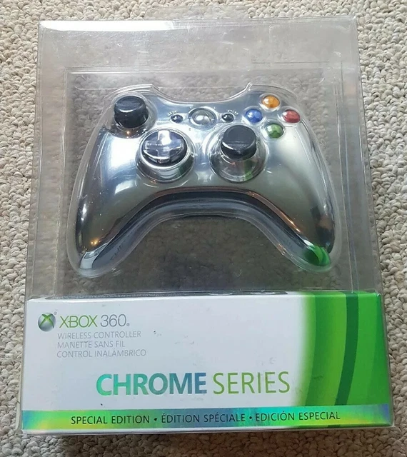 MICROSOFT XBOX 360 Silver Chrome Series Wireless Controller BNIB Sealed Rare $200.00 - PicClick CA