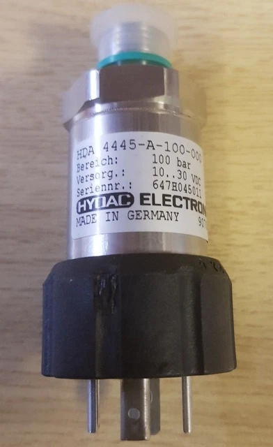 HYDAC ELECTRONIC HDA 4445-A-100-000 Pressure Sensor 100 bar 10...30VDC ...