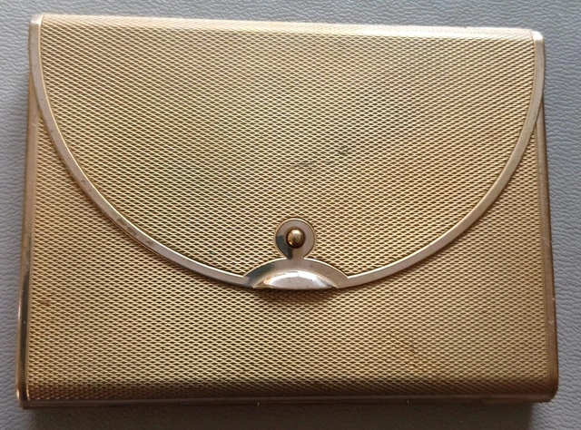 VINTAGE COTY ENVELOPE Powder Compact, 1940s-50s, Engine-turned Finish £ ...